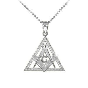 Element Shine | Jewelry | Fine Silver Freemason Triangle Masonic ...